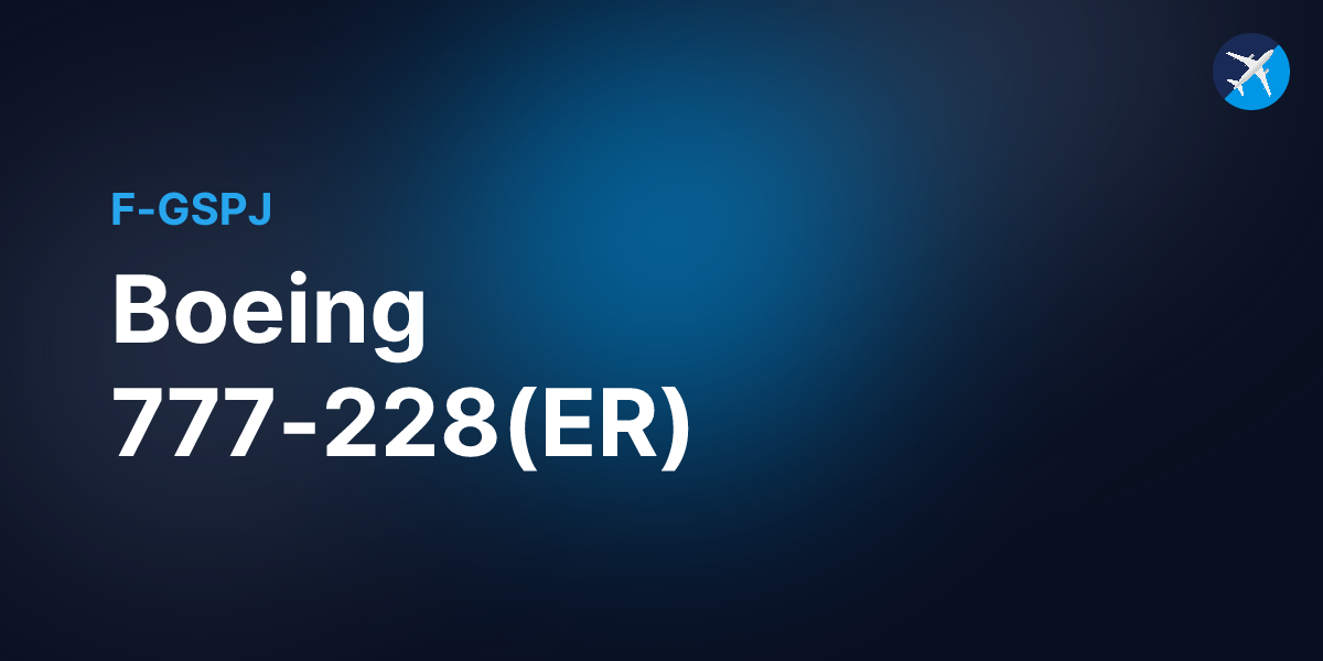 F-GSPJ - Boeing 777-228(ER) from Air France