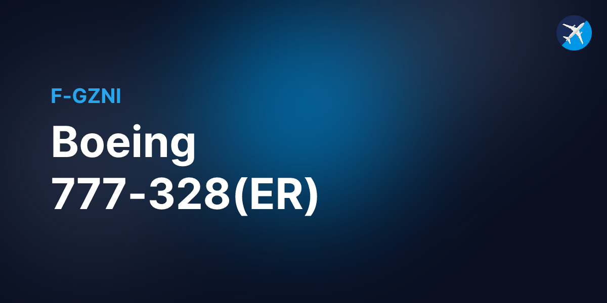F-GZNI - Boeing 777-328(ER) from Air France