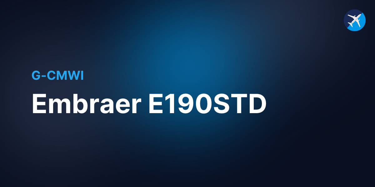 G-CMWI - Embraer E190STD from Eastern Airways