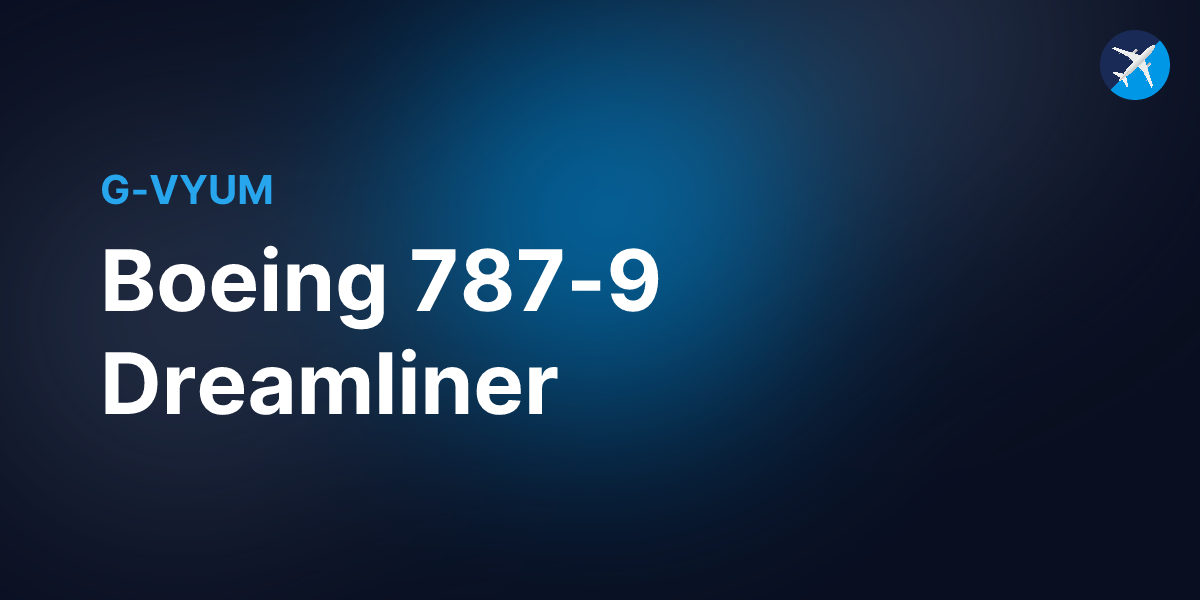 G-VYUM - Boeing 787-9 Dreamliner from Virgin Atlantic