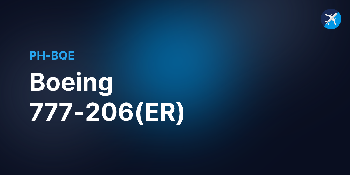 PH-BQE - Boeing 777-206(ER) from KLM Royal Dutch Airlines