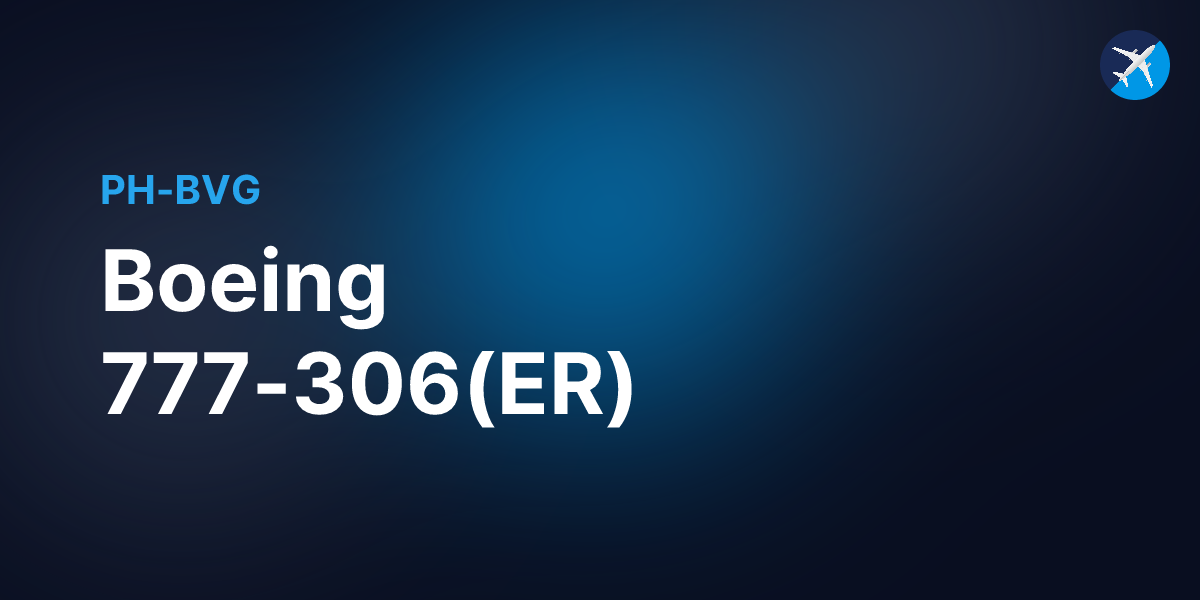 PH-BVG - Boeing 777-306(ER) from KLM Royal Dutch Airlines