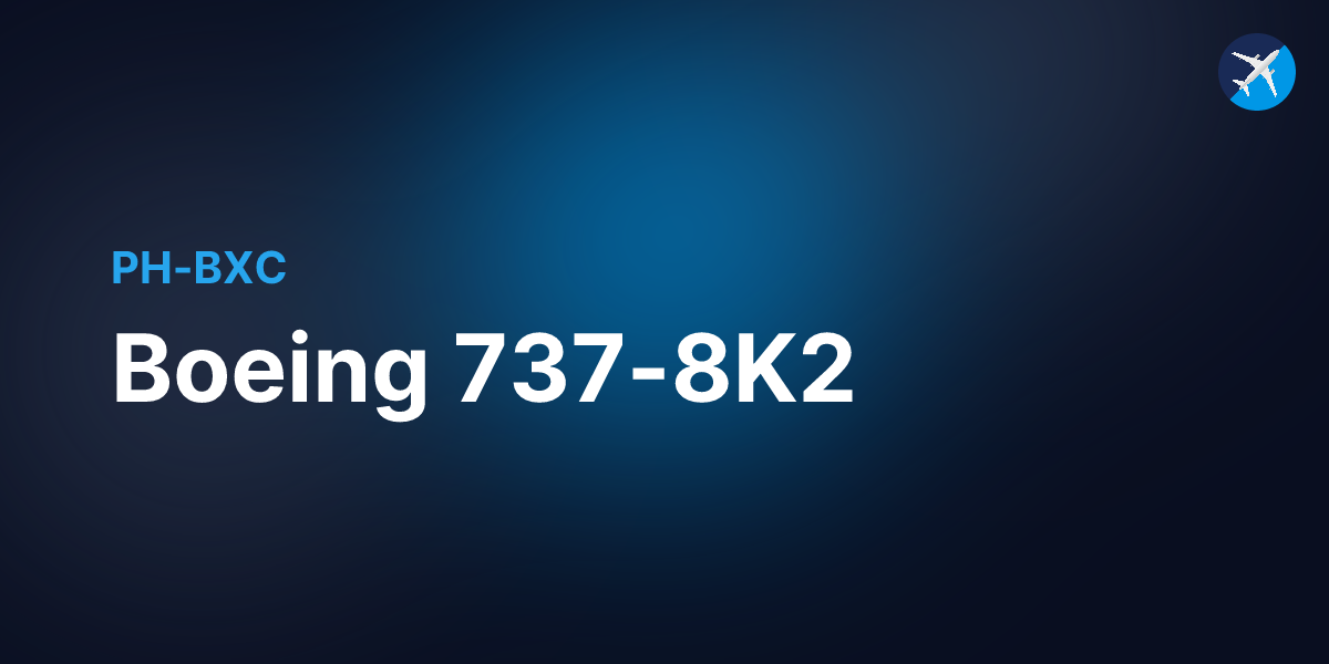 PH-BXC - Boeing 737-8K2 from KLM Royal Dutch Airlines